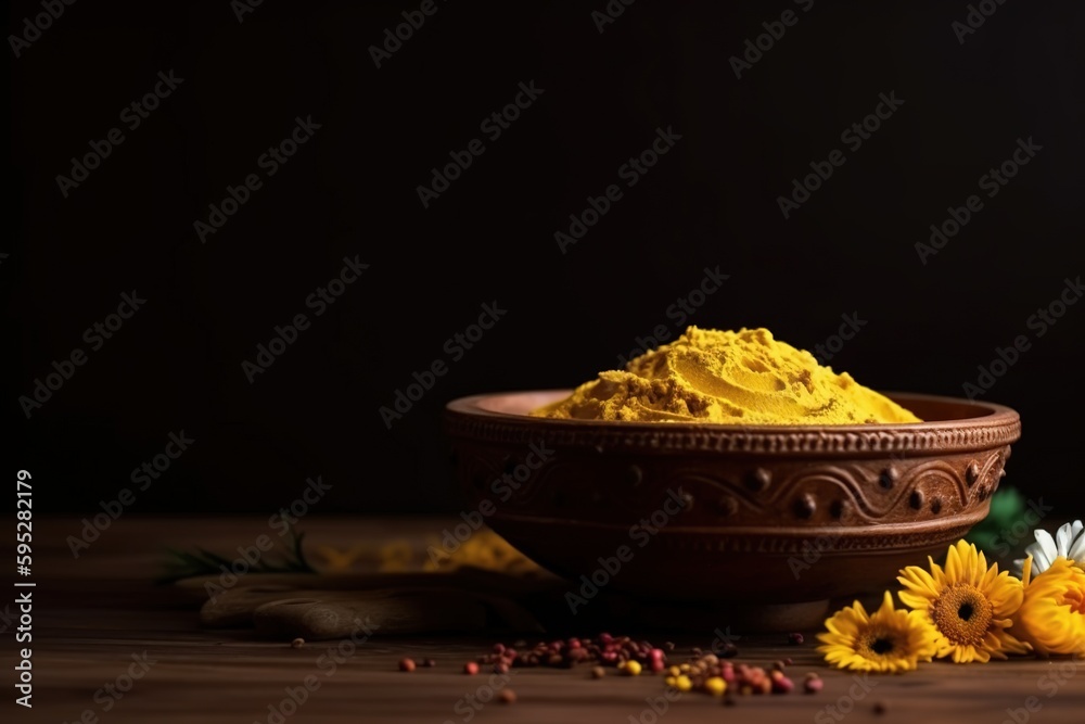 haldi bowl at indian wedding ceremony Stock Illustration | Adobe Stock