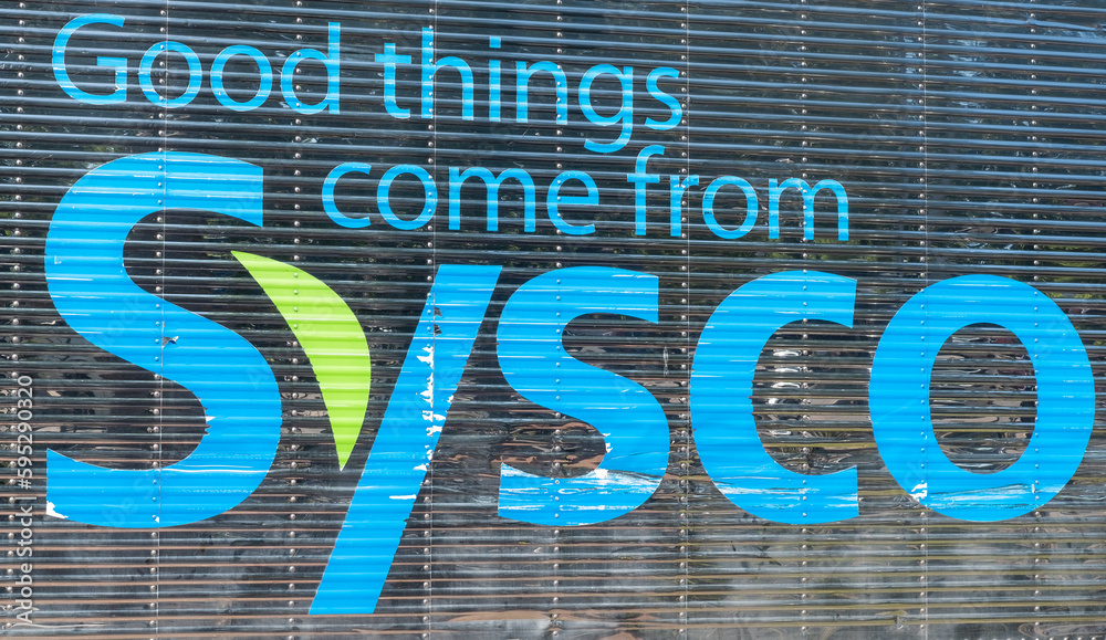 Closeup of "Good Things Come from Sysco" Signage on Side of Sysco ...