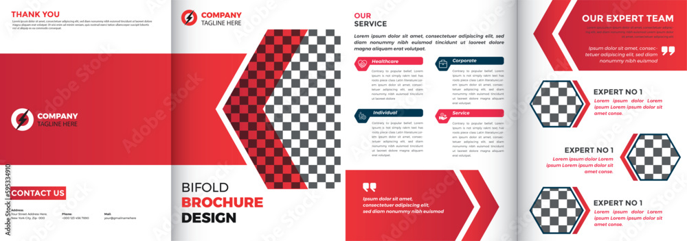 4 page brochure design, annual report, company profile, corporate ...