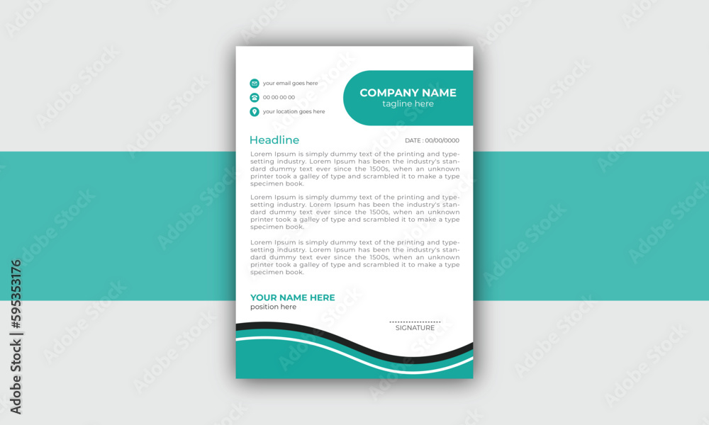 Letterhead Design Modern Business Letterhead Design Template ...