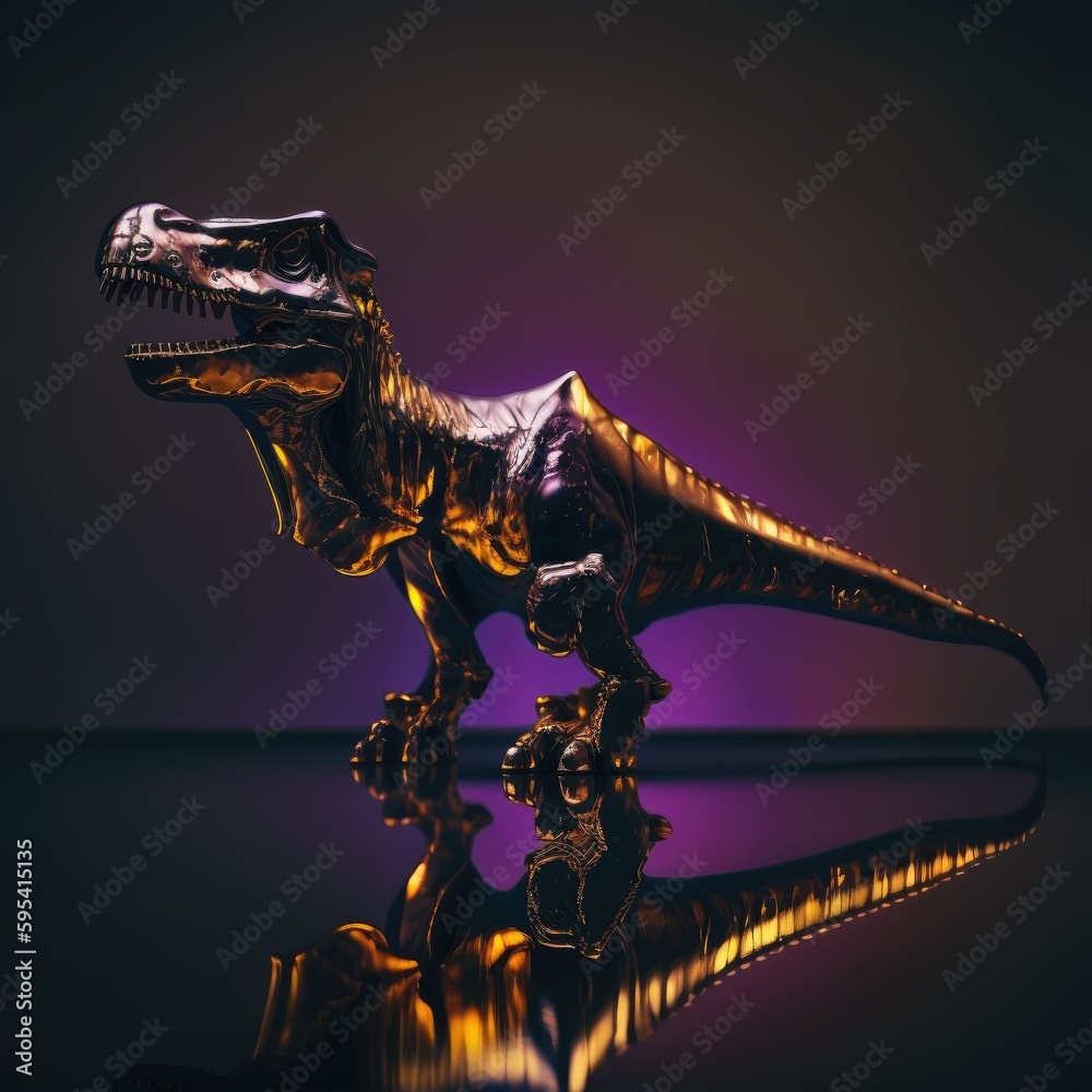 Dinosaurs. Extinct species of animals. Big strong toothy predators ...