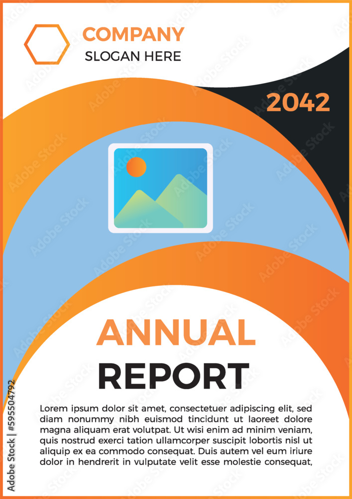 Annual report cover page design templates Stock Vector | Adobe Stock