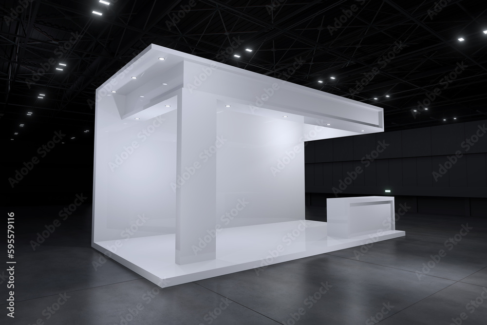 Exhibition stand for mockup and Corporate identity,Display design.Empty ...