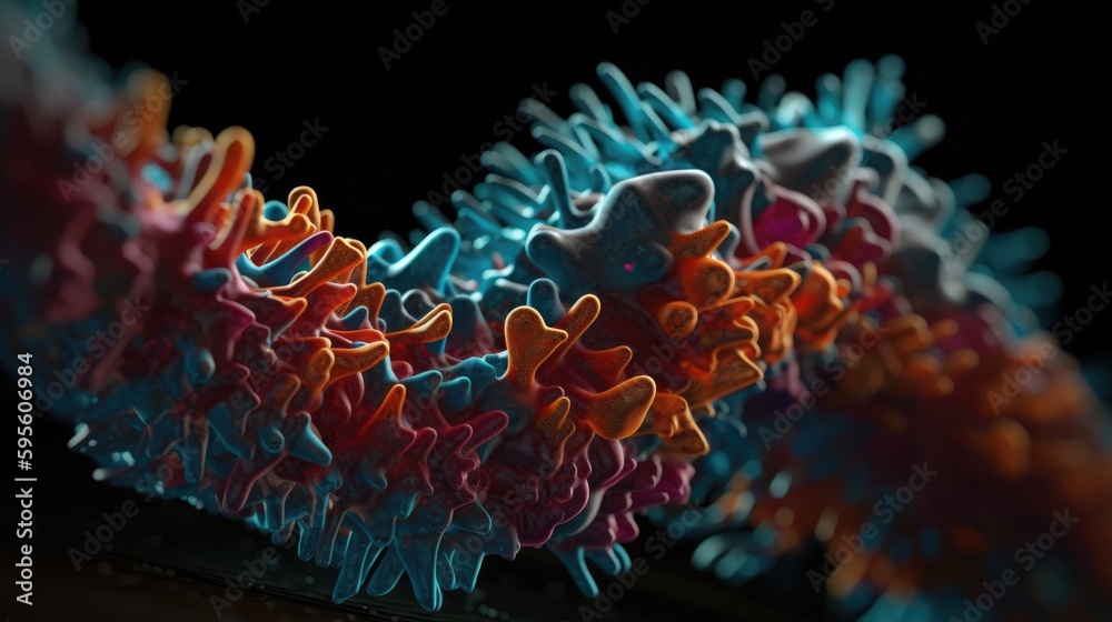3D Visualization of Protein Folding, Intricate Molecular Process ...