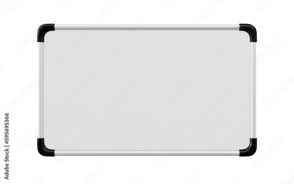 Blank whiteboard or dry-erase board isolated on transparent background ...