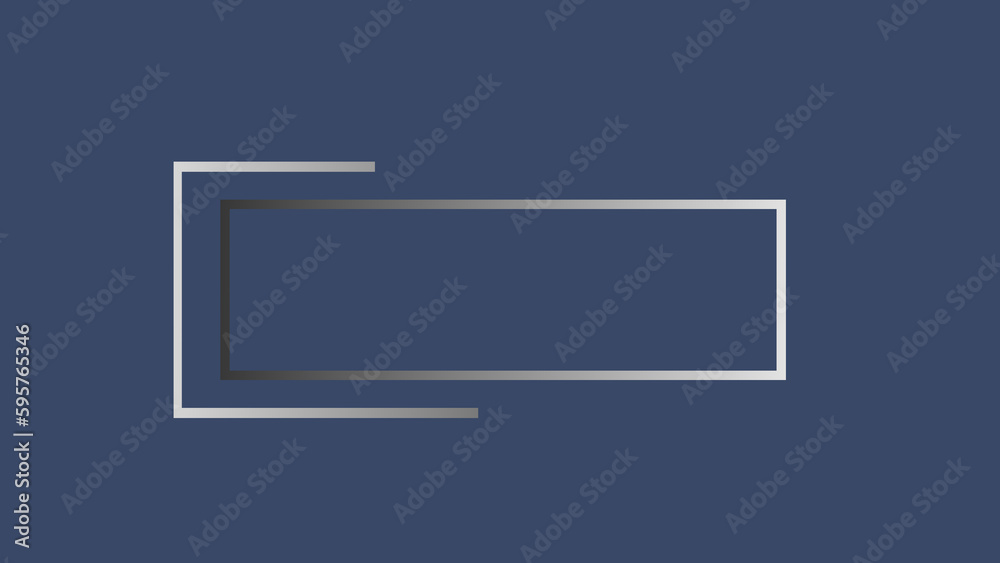 Simple line creating a rectangle animation. Logo name or title reveal ...