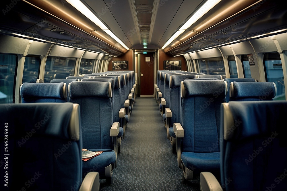 British Rail First-Class Interior, Luxury Train Travel, Comfort and ...