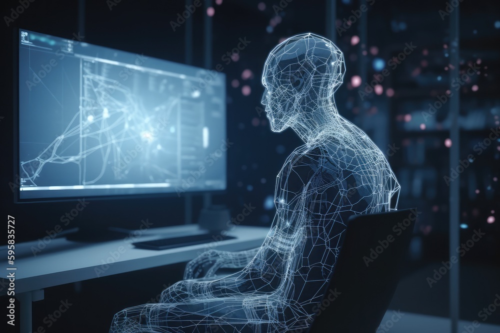 Artificial Intelligence Machine Learning Stock Illustration | Adobe Stock