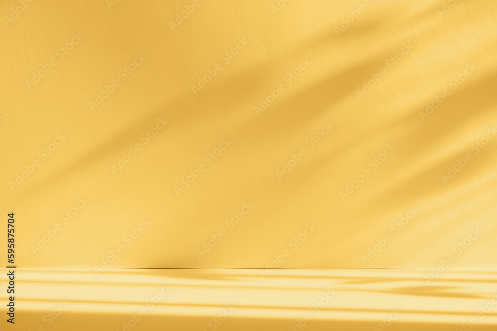 Abstract yellow color gradient studio background for product ...