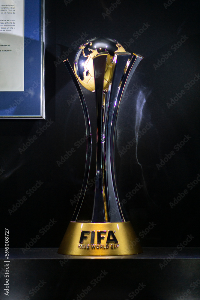FIFA clubs world cup trophy won by Real Madrid football team inside ...