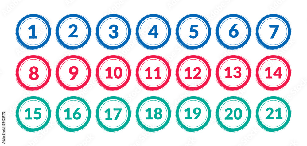 Age limit stamp icon vector set. Children year sign. Notification ...