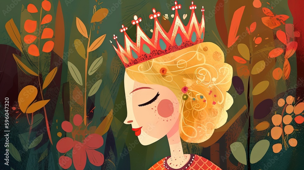 cute fairytale children book style illustration character art, cute ...