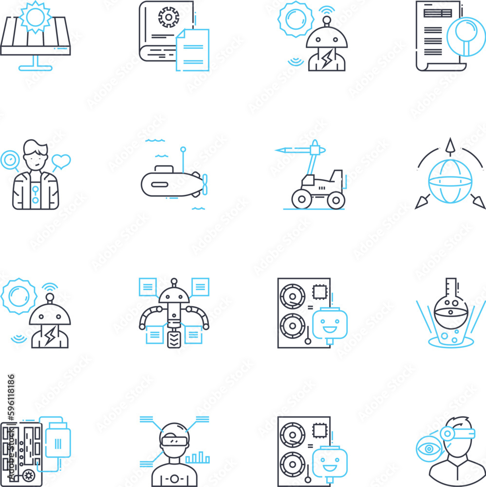 product analytics linear icons set. Insights, Metrics, Data ...