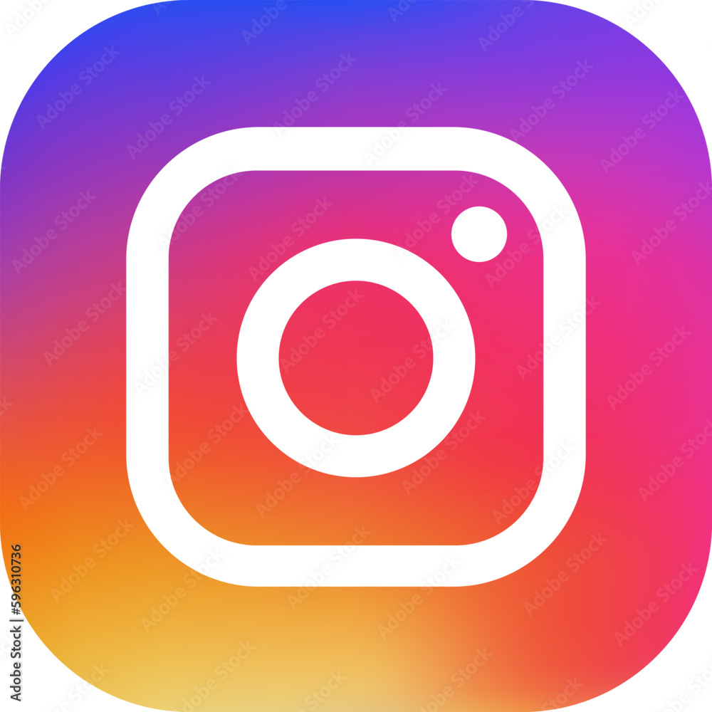 Instagram logo on a transparent background Stock Vector | Adobe Stock
