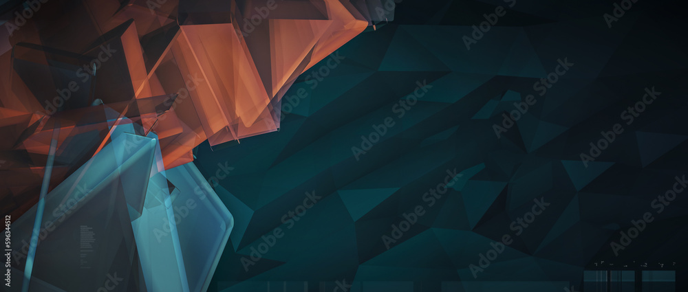Artistic 3D graphic shapes background, with a futuristic aesthetic ...