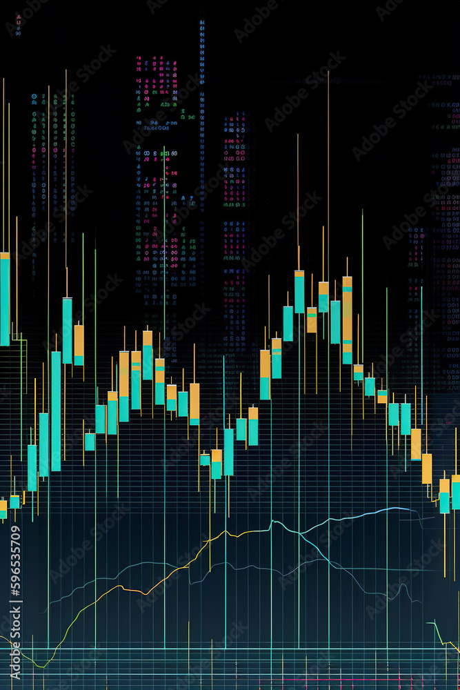 Ilustração Stock market map transaction analysis investment finance ...
