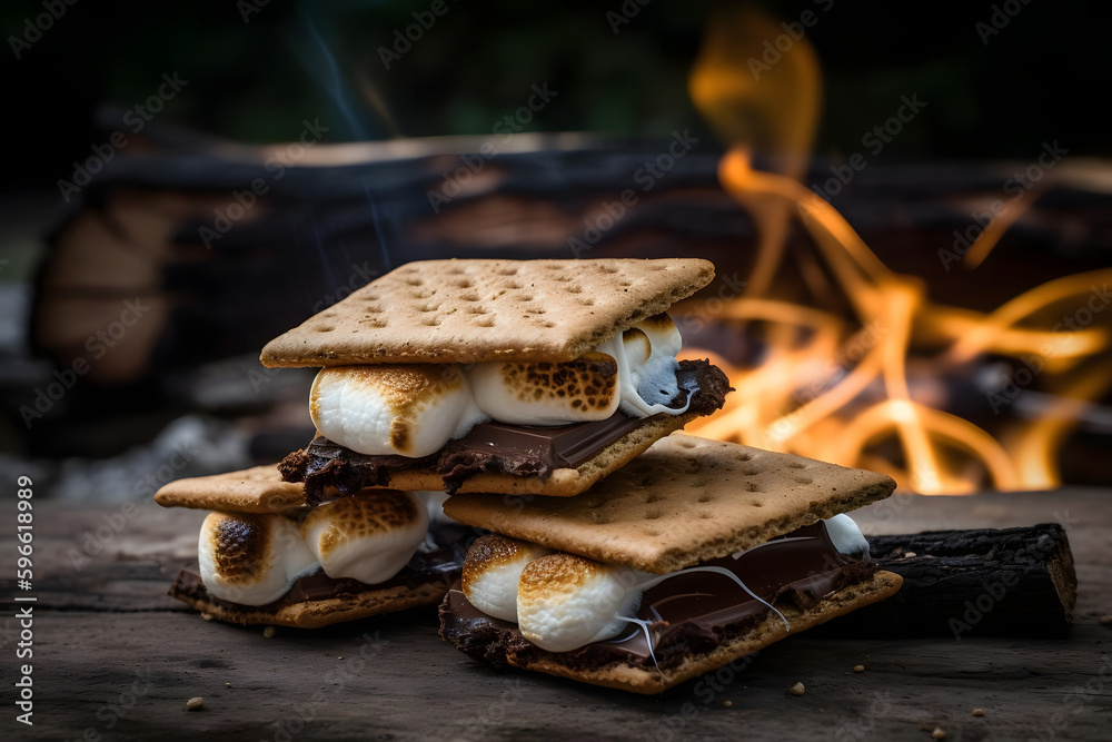 S'mores, with their gooey marshmallow, melty chocolate, and crunchy ...