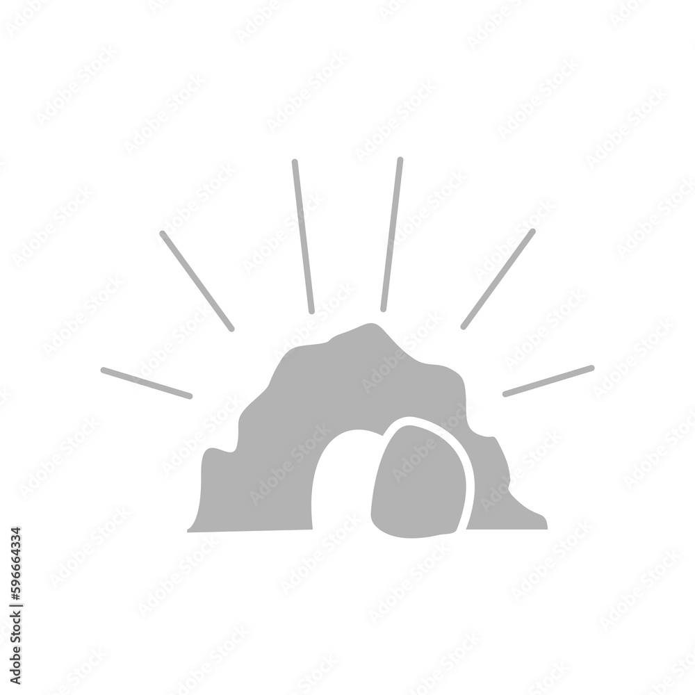Vetor icon of the cave, Easter, vector illustration do Stock | Adobe Stock