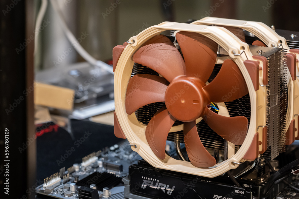 Noctua DS-15 high end modern efficient CPU cooler, processor air ...
