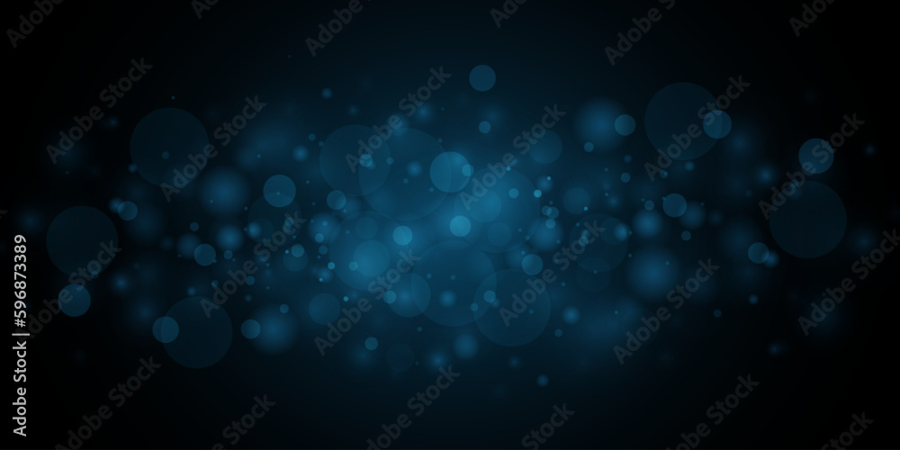 Shiny particle effect. Vector sparkles on a black background. Christmas ...