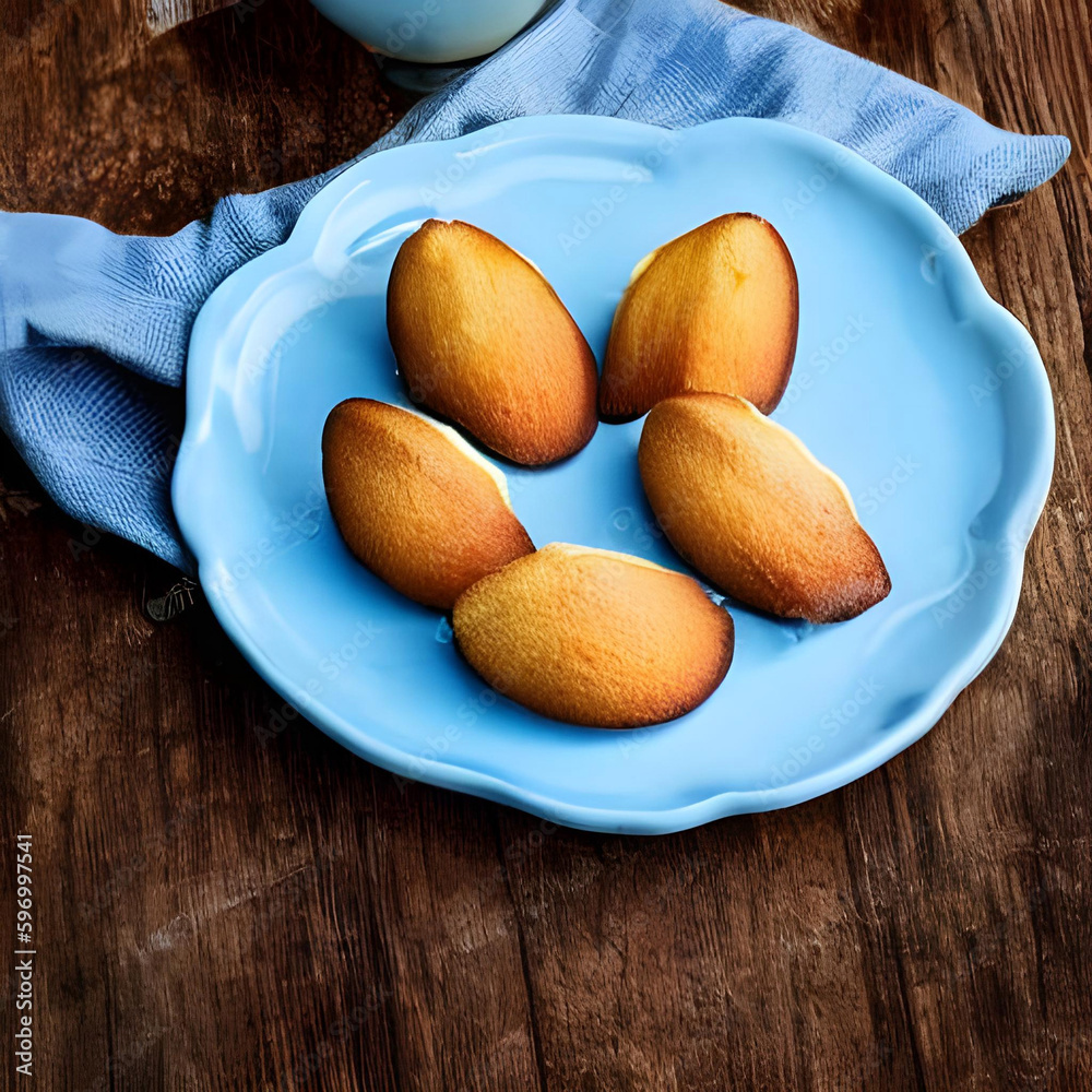 Madeleines created with generative AI technology, a popular French ...