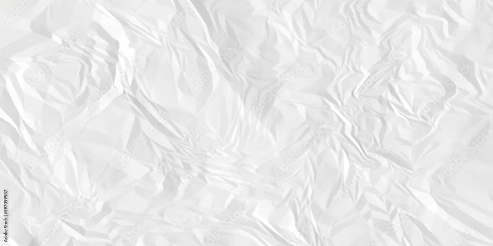 White paper texture . White wrinkled paper texture. White crumpled ...