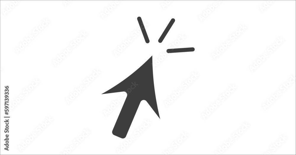 Vector de Stock mouse clicker icon. Filled mouse clicker icon from user ...