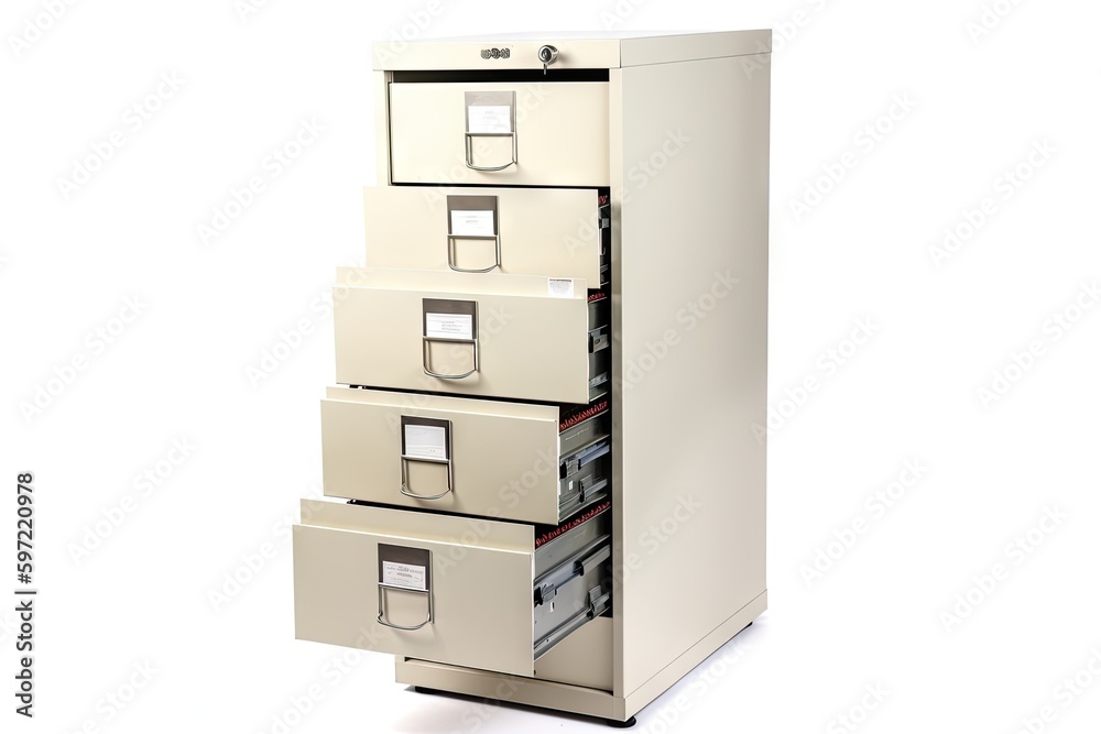 vertical file cabinet with labeled files and folders for easy access ...