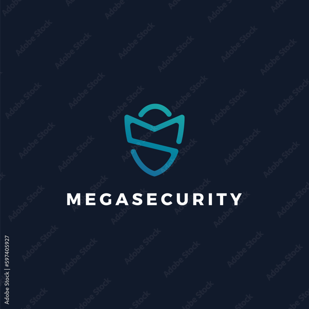 MS Security Guard Logo Icon Stock Vector | Adobe Stock