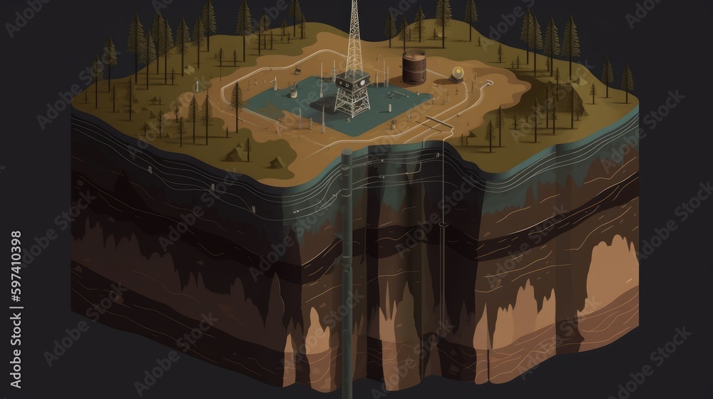 In Depth Petroleum Engineering Schematic, Elaborating Drilling ...