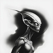 Alien Abstract Art Ink Free Stock Photo - Public Domain Pictures