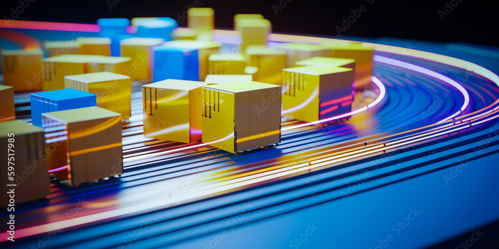 Business production with smart technology artificial intelligence ...