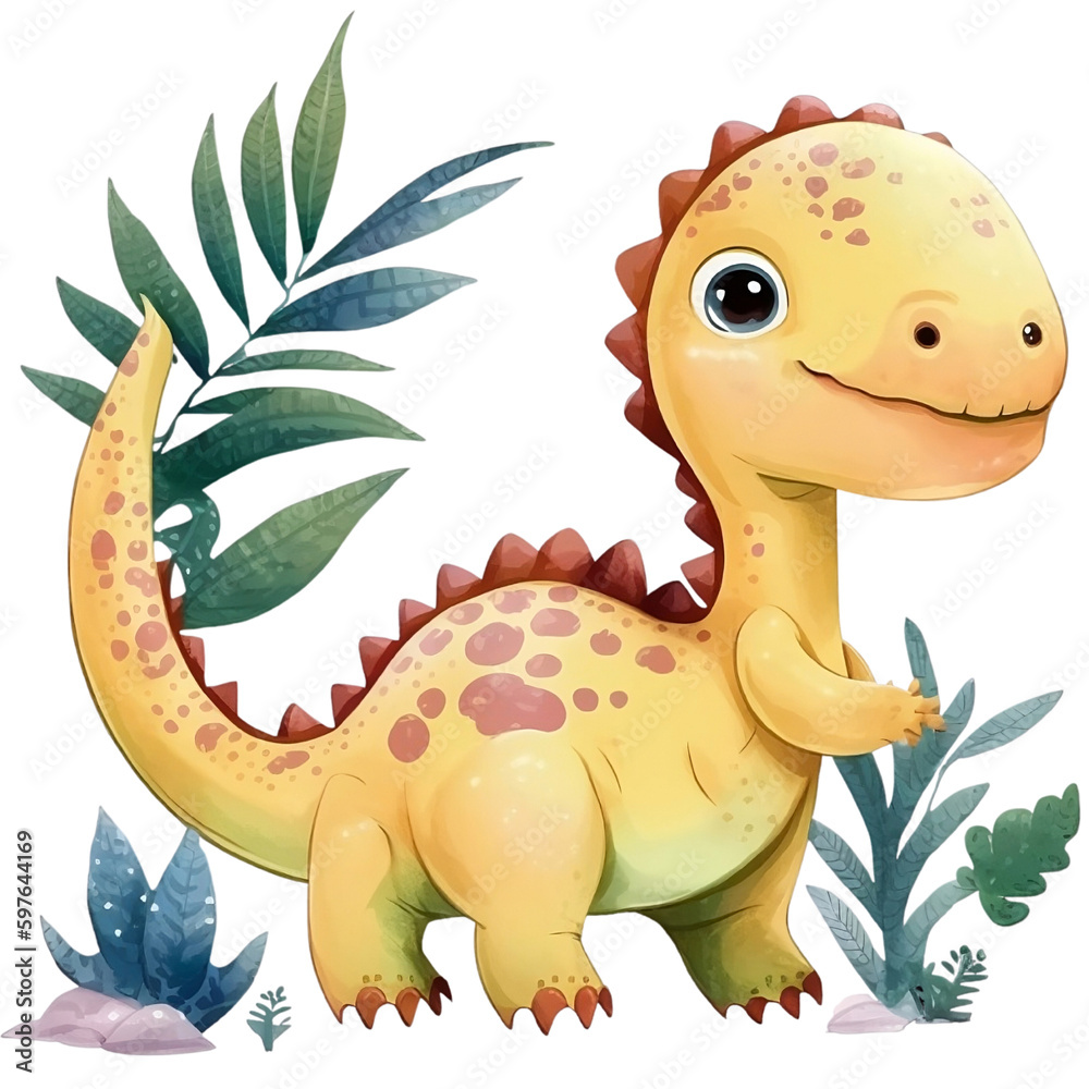 Watercolor Dinosaurs Clipart Png, Cute Dinosaur Clipart, Baby Dino Png ...