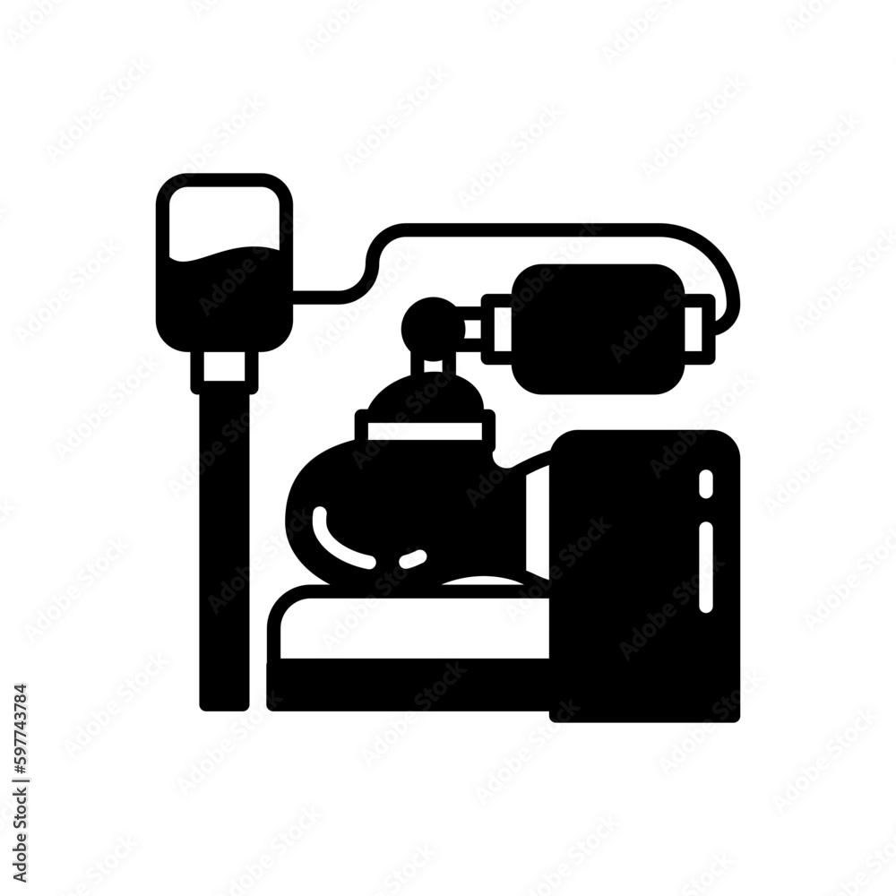 Respiratory Arrest icon in vector. Illustration Stock Vector | Adobe Stock