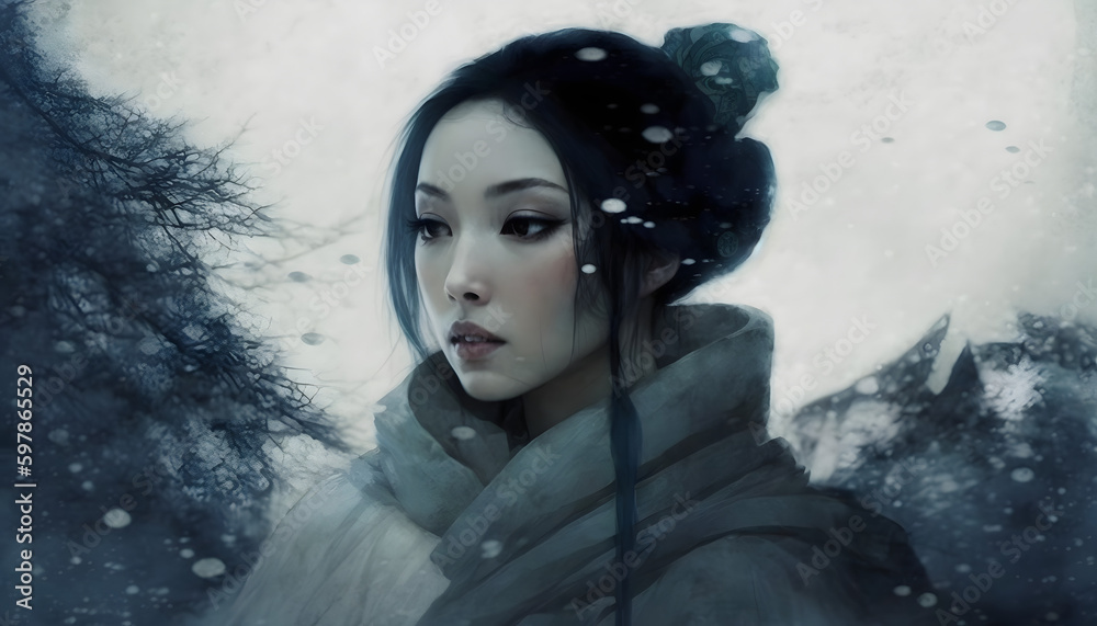 Yuki-onna (雪女, "snow woman") is a spirit or yōkai in Japanese folklore ...
