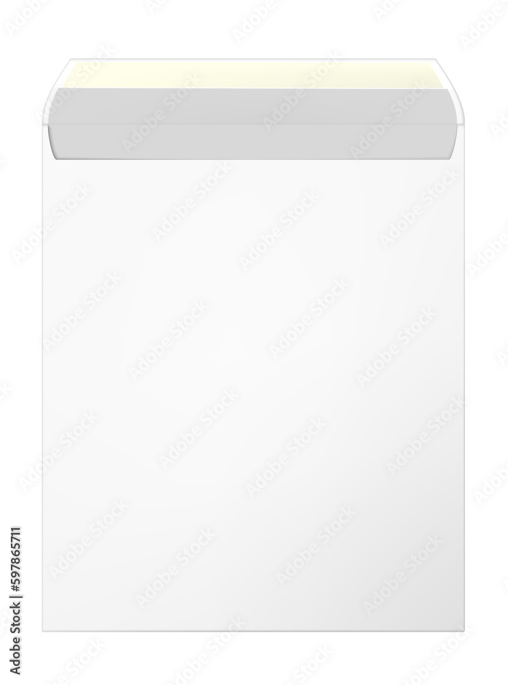 Blank envelope, back side. Png clipart isolated cut out on transparent ...