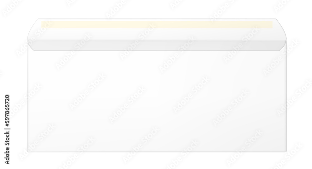 Blank envelope, back side. Png clipart isolated cut out on transparent ...