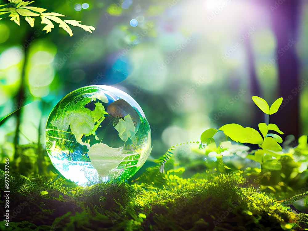 green planet concept Stock Illustration | Adobe Stock