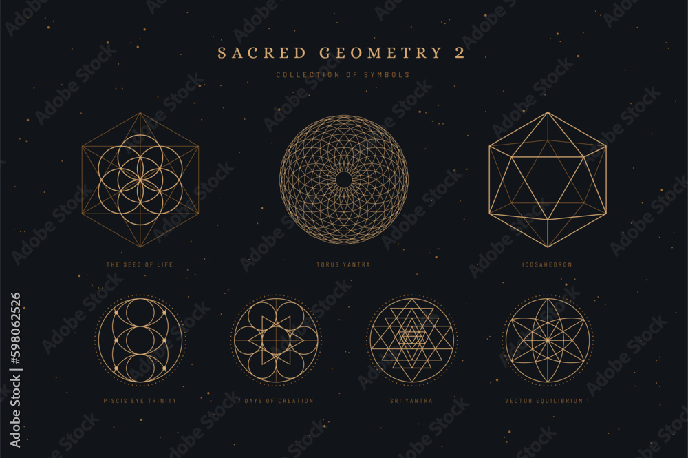 sacred / divine geometry 2, set / collection of spiritual meditation ...
