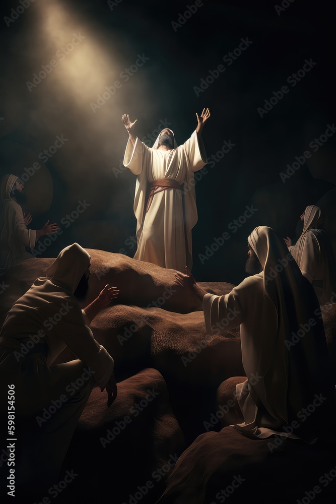 Jesus after the resurrection, Jesus is risen bible verse, Jesus praying ...
