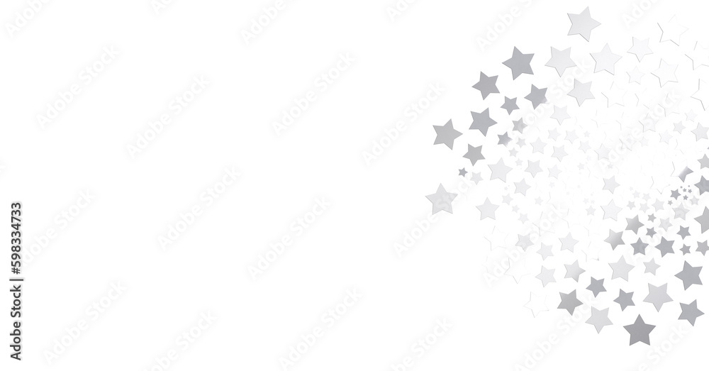 Silver stars falling from the sky. Abstract arc background. Glitter ...