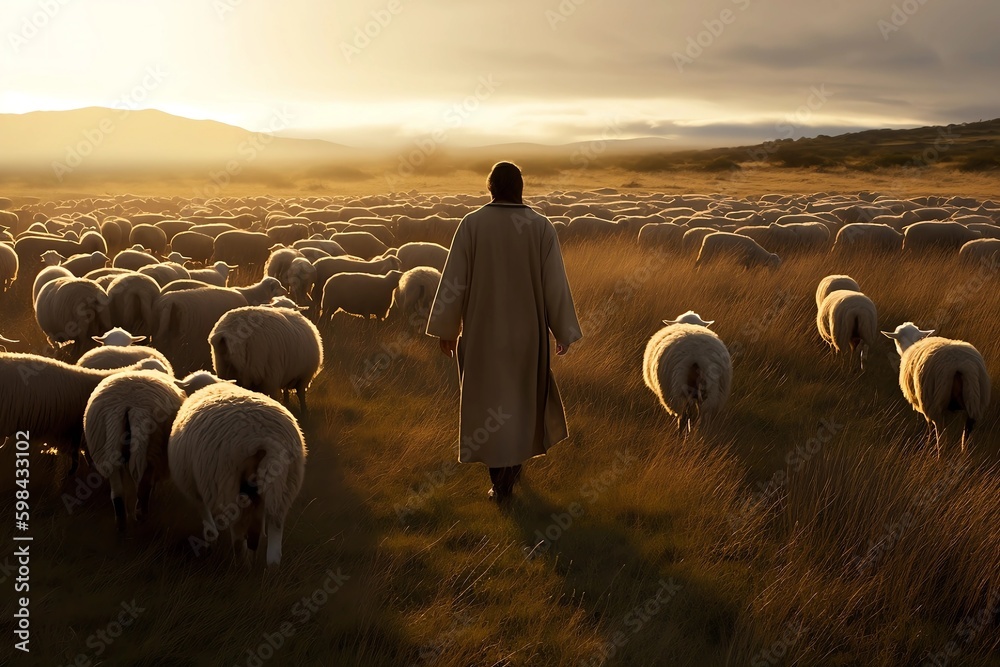 Jesus Christ the Shepherd Who Guides and Protects His Sheep, Shepherd ... Jesus Christ the Shepherd Who Guides and Protects His Sheep, Shepherd ...