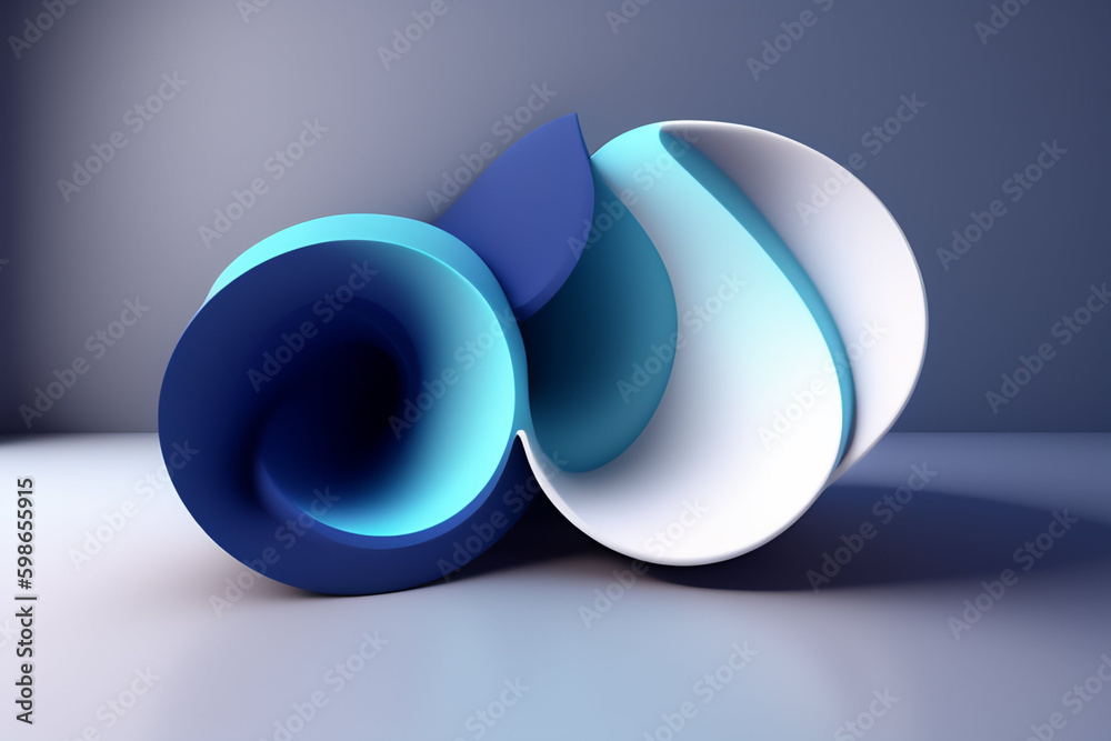 3d clay wallpaper with multiple layers and show shadows, abstract ...