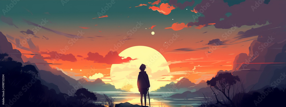 Heroic Anime Character Silhouettes: Braving Changing Seasons and ...