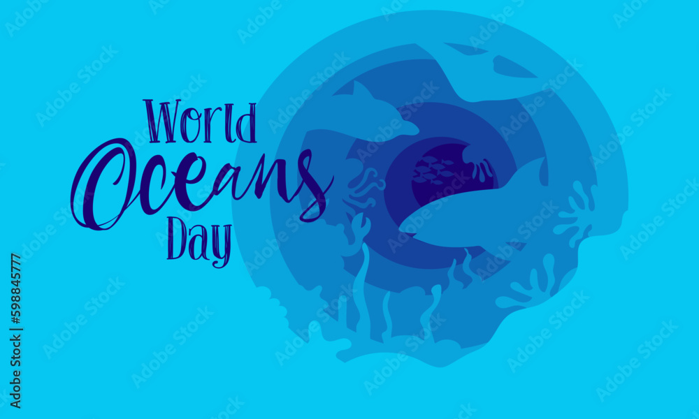 World Oceans Day. A holiday dedicated to the protection and ...