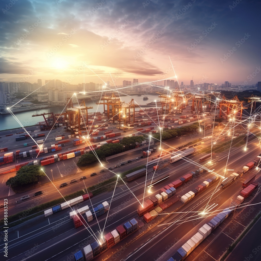 container cargo industry's logistic network distribution and smart ...