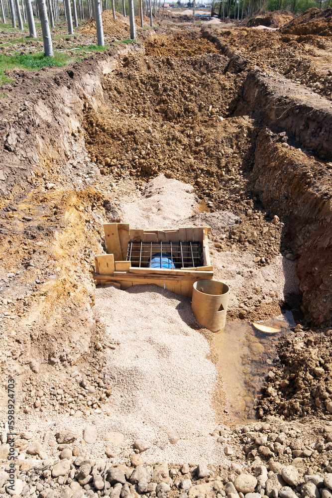 pvc pipes to canalitation of water in agricultural towns to improve the ...