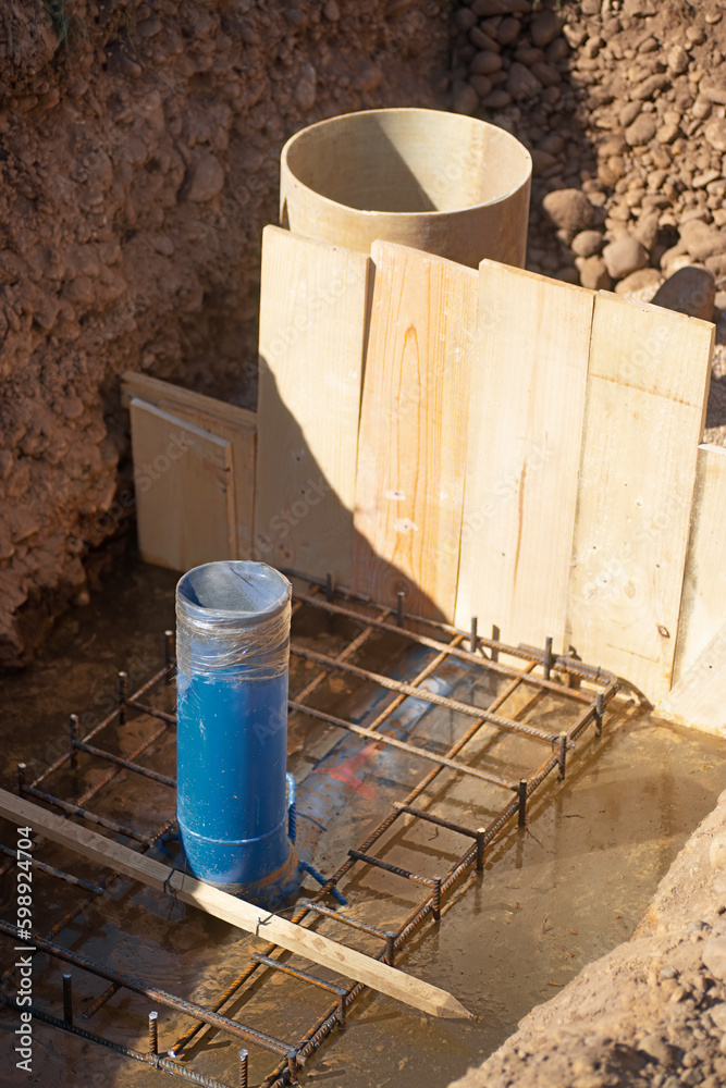 pvc pipes to canalitation of water in agricultural towns to improve the ...