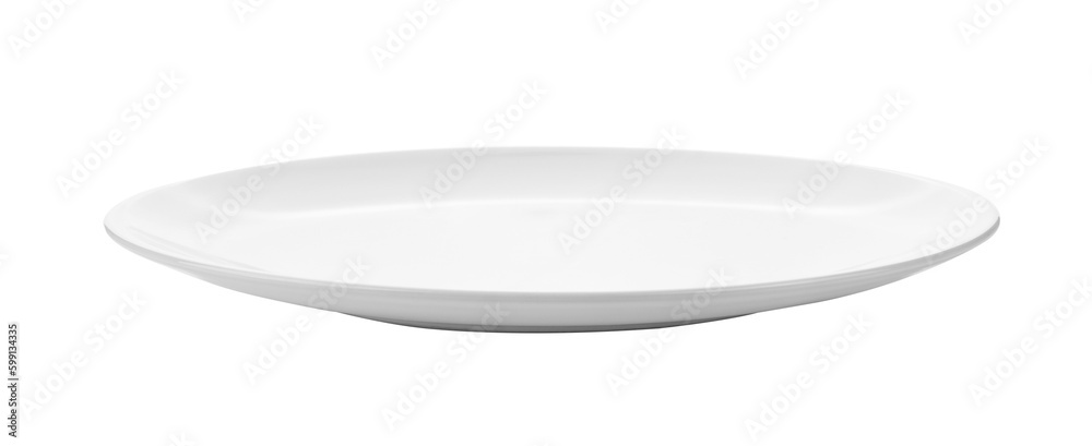 white plate isolated on transparent png Stock Photo | Adobe Stock