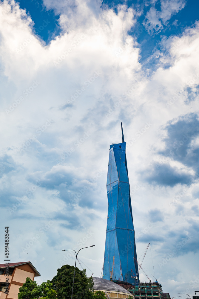 Kuala Lumpur - May 2023: Merdeka 118 tower view, downtown Kuala Lumpur ...